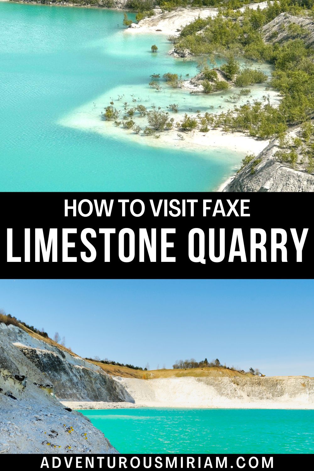 Faxe Limestone Quarry - visit the Danish Maldives - Adventurous Miriam
